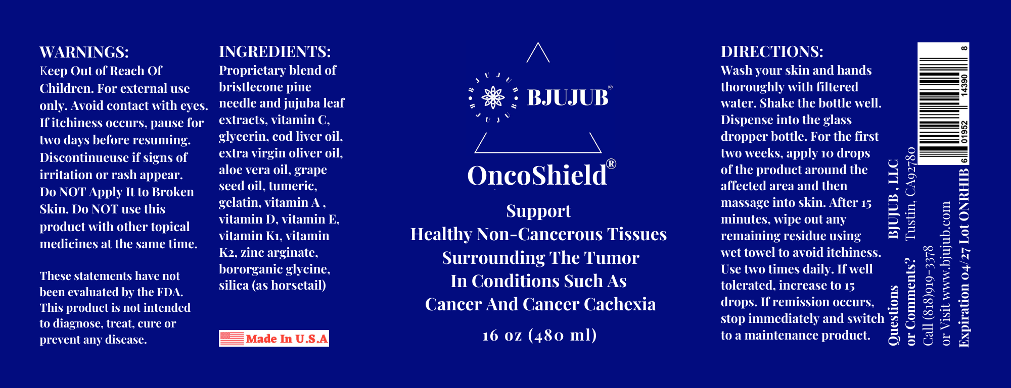 癌盾（OncoShield®) – 不治而愈